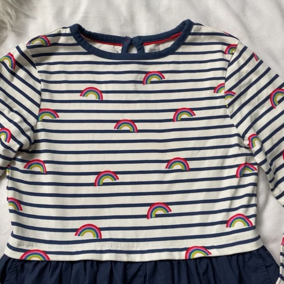 Mini Boden | Dresses | Boden Mini Rainbow Long Sleeve Dress | Poshmark
